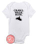 Crawl Walk Ride Baby Onesie | Cool Baby Onesie Designs - Bigvero.com