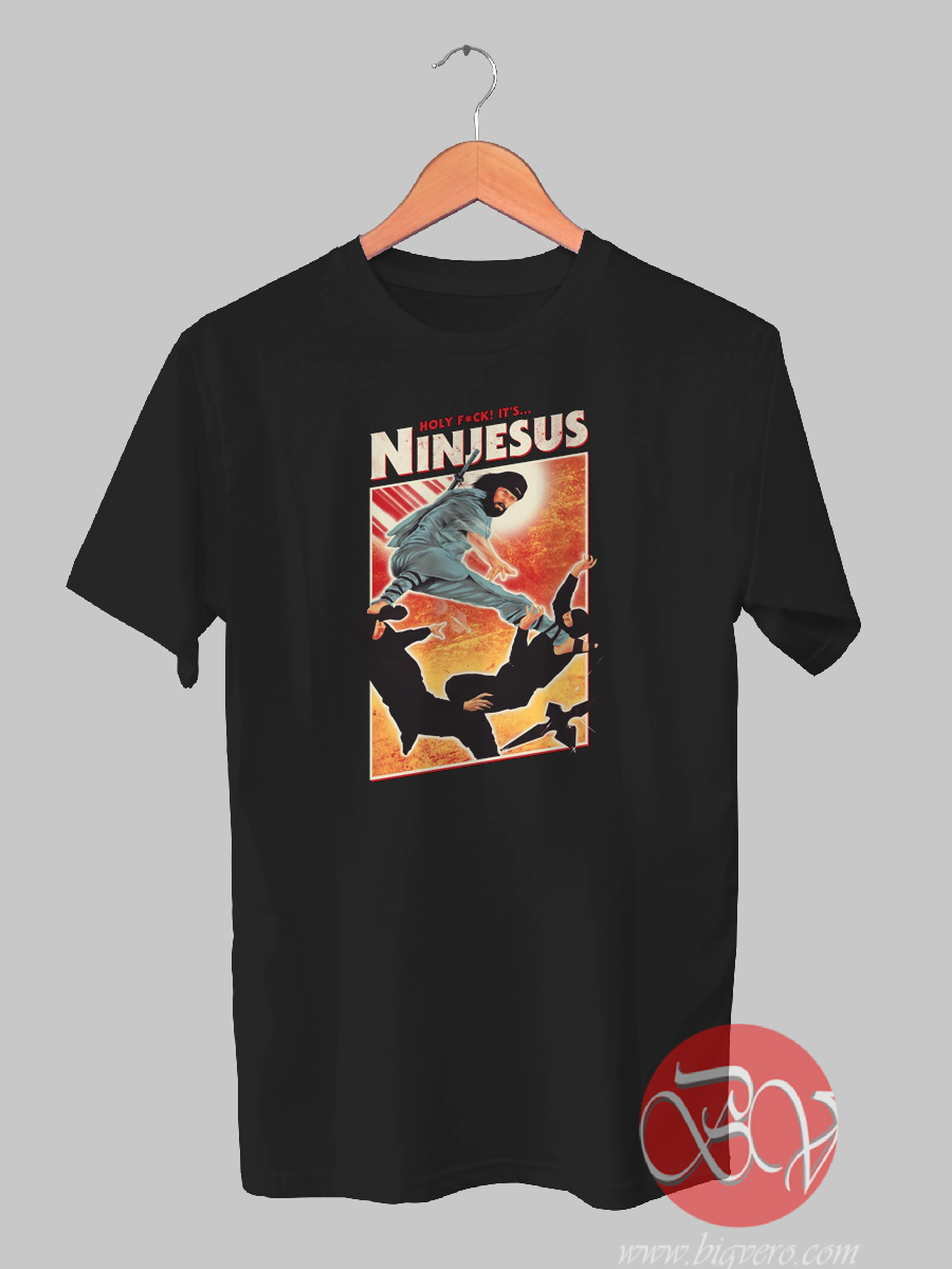 Ninjesus Tshirt, Ideas Cool Tshirt Designs - Bigvero.com