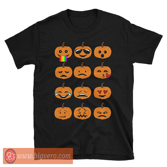 Pumpkin Emoji Tshirt - Cool Tshirt Designs - Bigvero.com