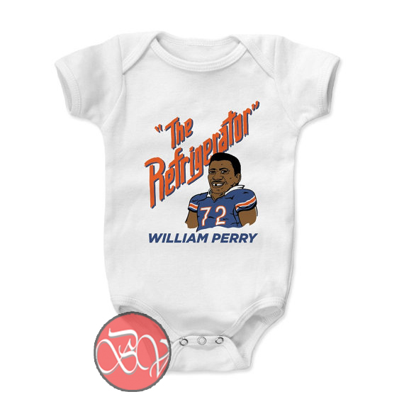 William Perry Cartoon Baby Onesie | Cool Baby Onesie Designs