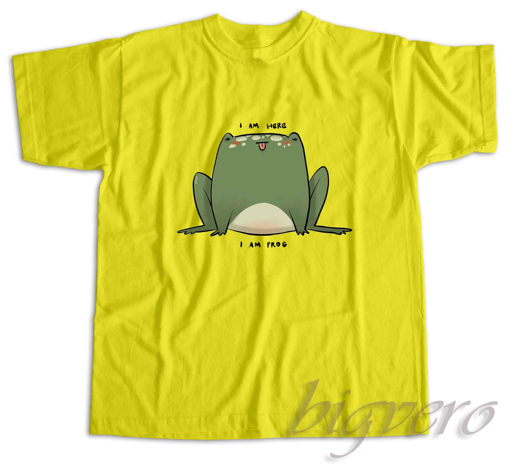 I Am Here I Am Frog T-Shirt - Unique Fashion Store Design