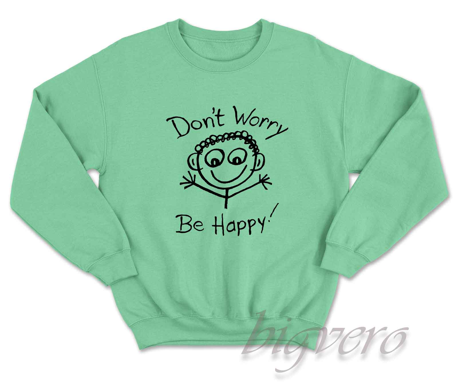 Check out our Vintage Dont Worry Be Happy Sweatshirt - Big Vero