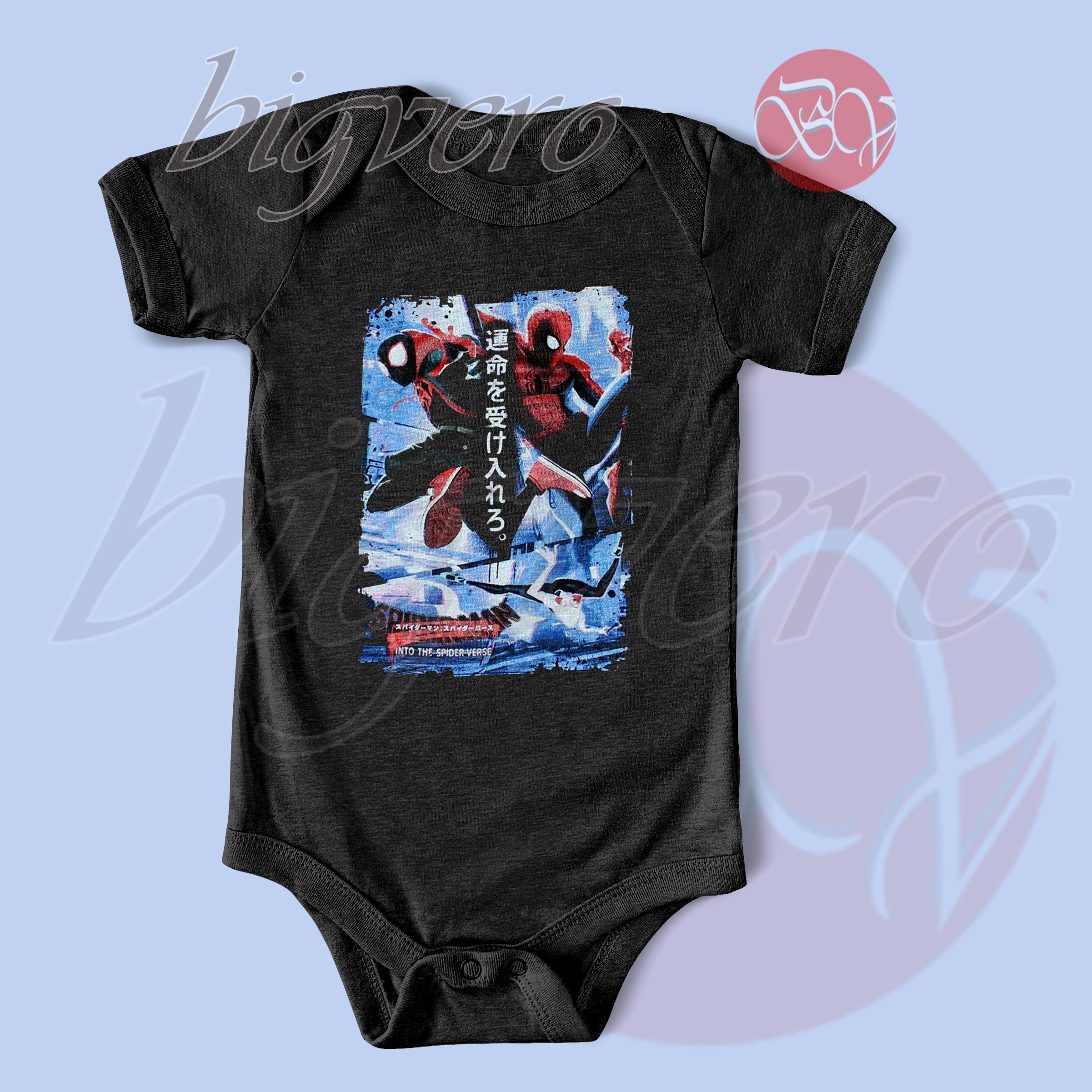 Get Now ! SpiderMan Into the Spiderverse Baby Bodysuits