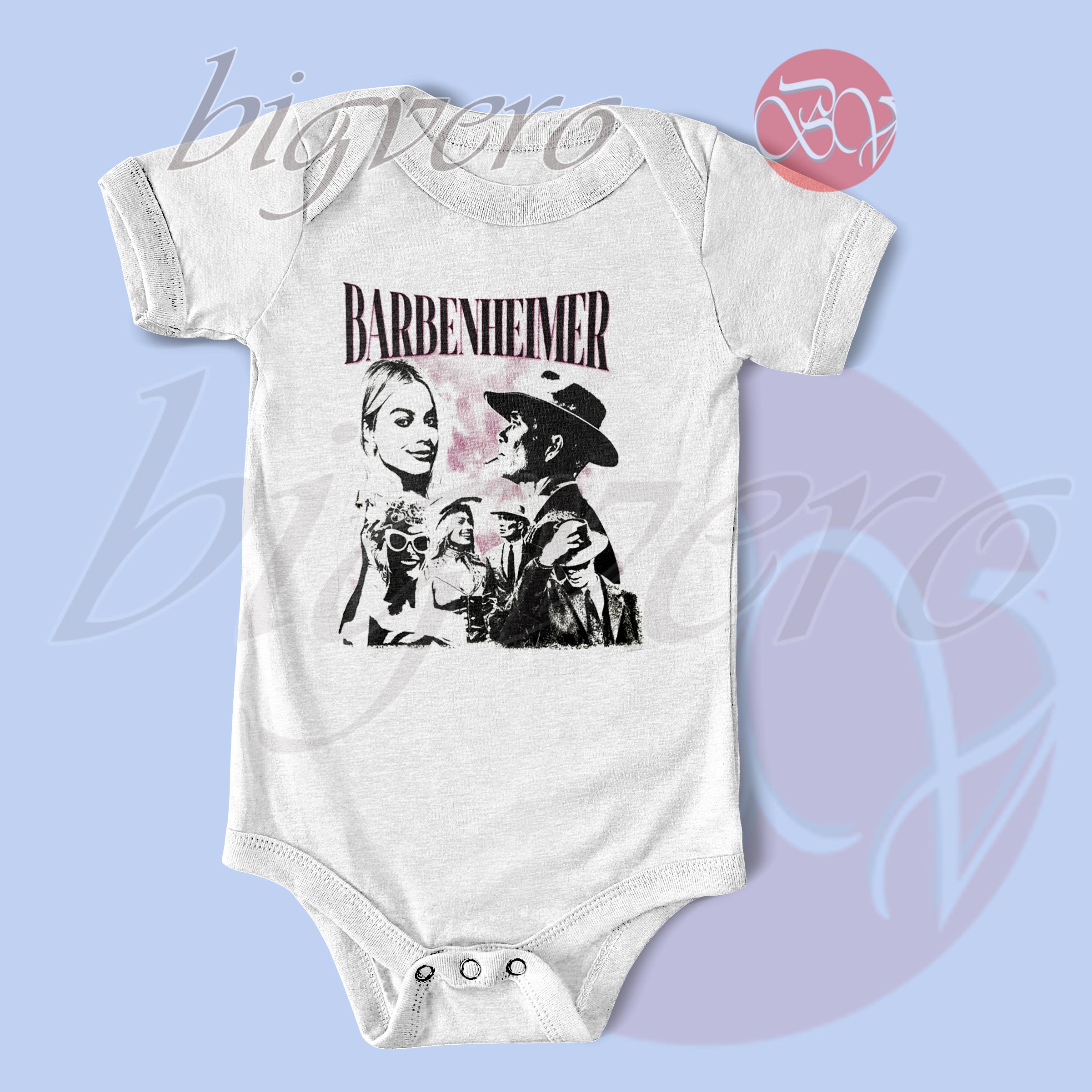 Get Now ! Barbenheimer Barbie Heimer Baby Bodysuits