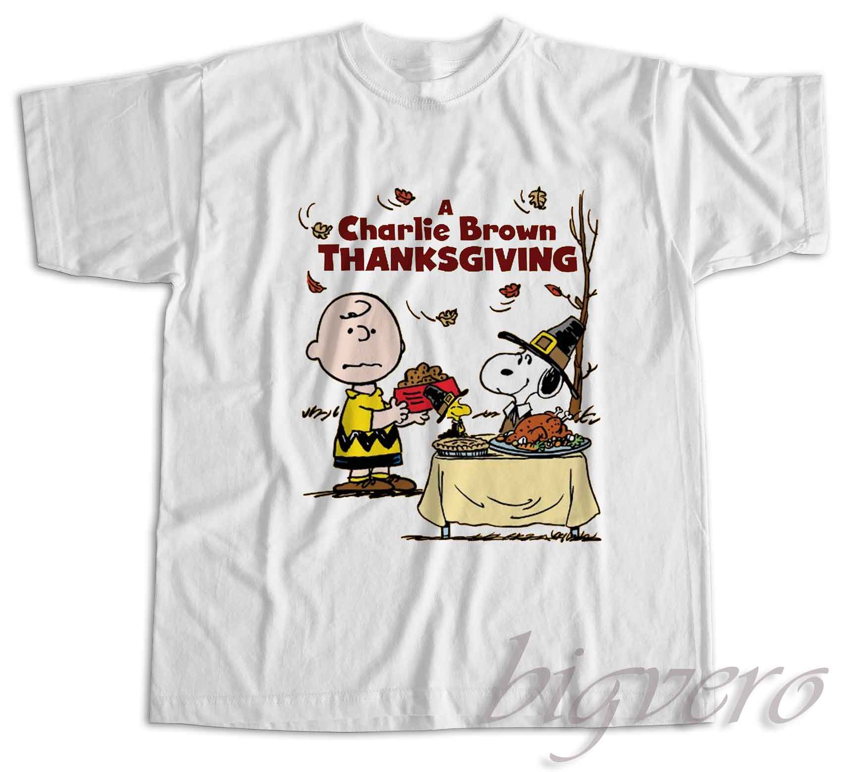Buy Now! Charlie Brown Thanksgiving T-Shirt Size S-3XL